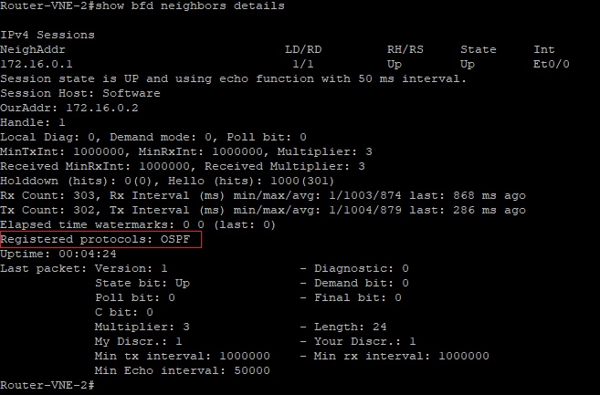 Tìm hiểu, cấu hình BFD (Bidirectional Forwarding Detection)
