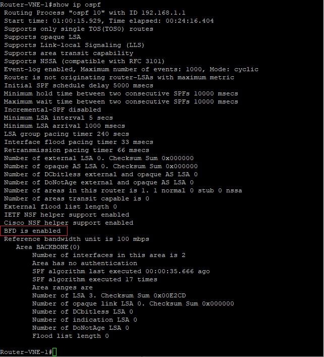 Tìm hiểu, cấu hình BFD (Bidirectional Forwarding Detection)